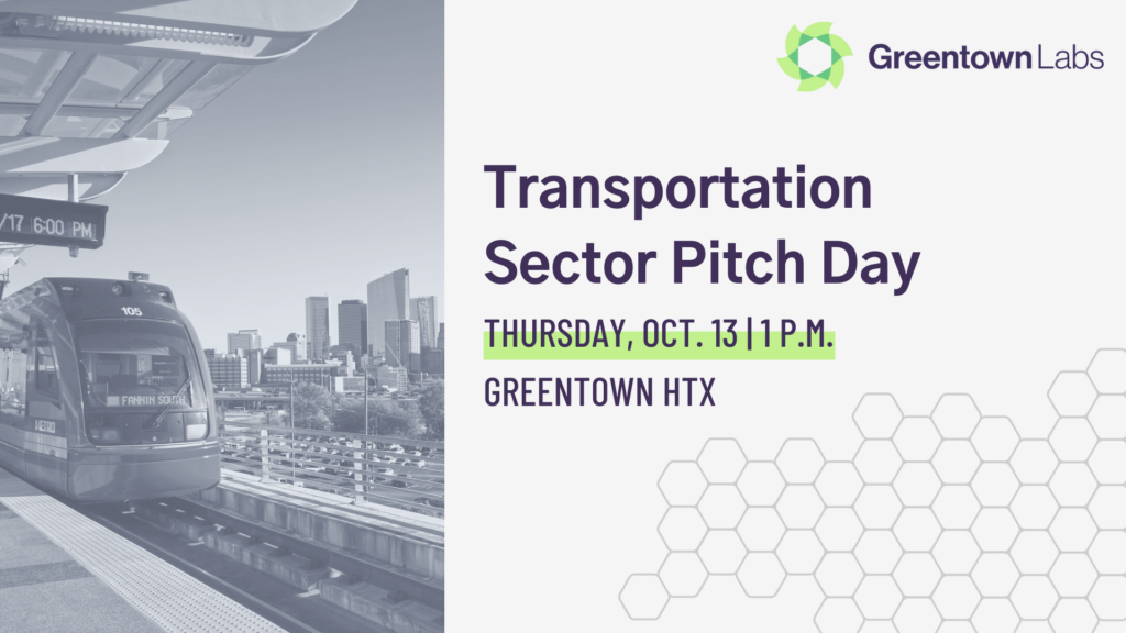 Transportation Sector Pitch Day - Greentown Labs