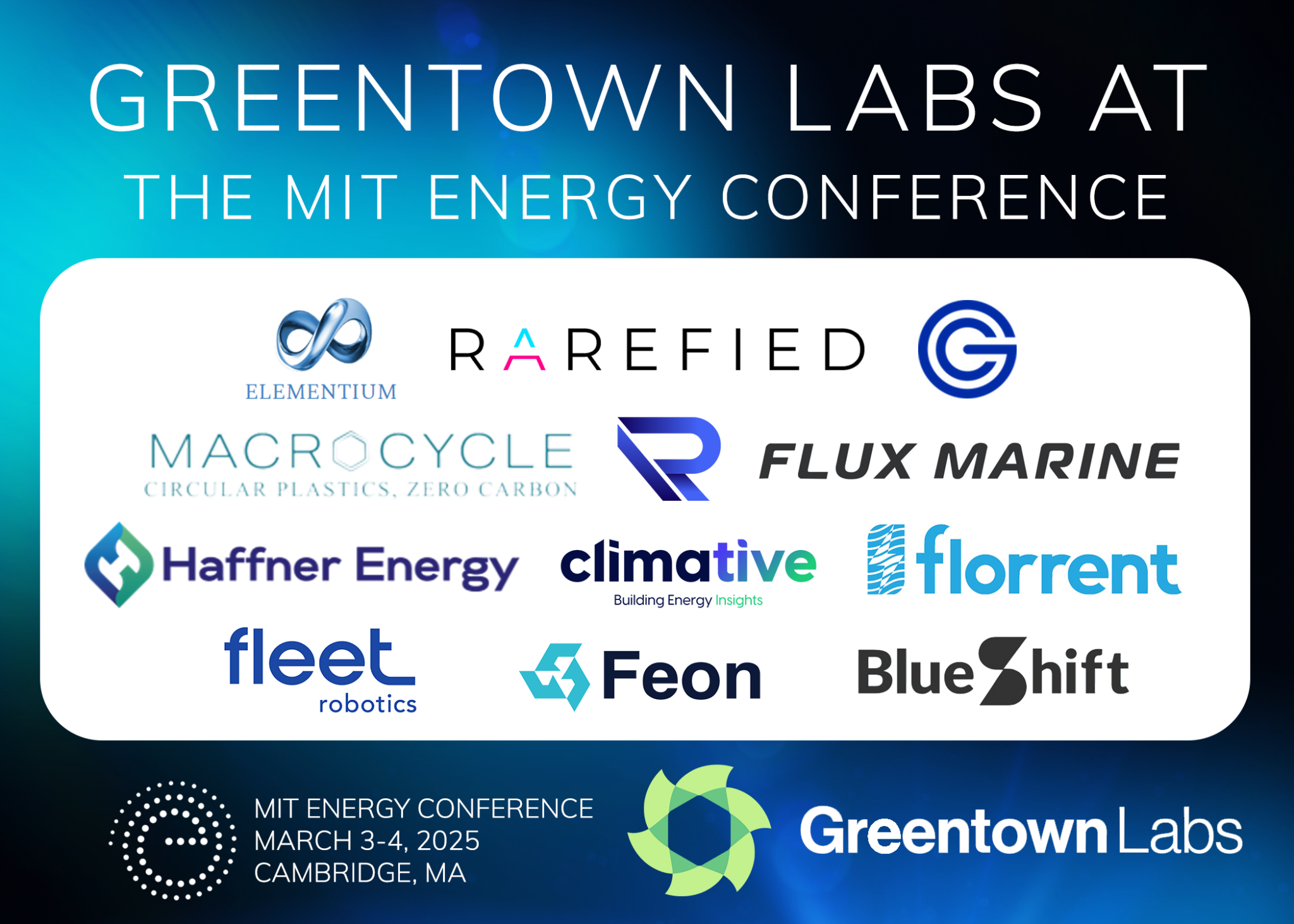 2025 MIT Energy Conference - Greentown Labs